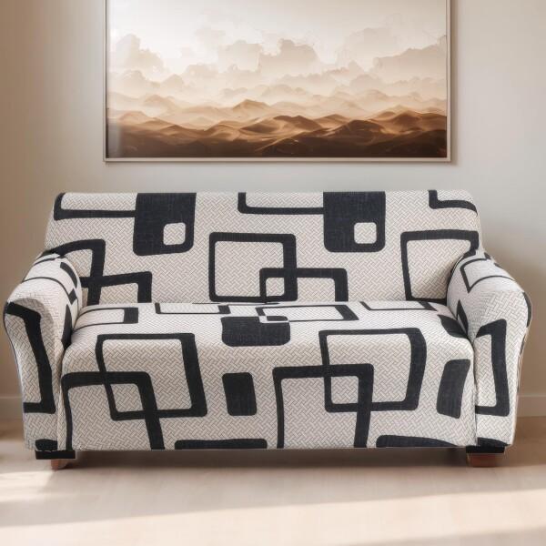 Maeau ソファカバー 全包み設計 2人掛け 3人掛け 4人掛け 対応 高伸縮性素材 防水防汚加工 ペット対応 ソファーカバー 四角 M(3人掛け)商品コード：55080939122型番：四角サイズ：M(3人掛け)カラー：四角フルアームカ...