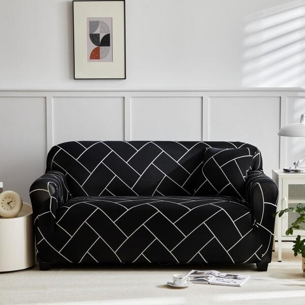 Maeau アームレストカバー付き ソファーカバー 2人用 3人用 4人用 フィット感 防水防汚機能付き ペットとの生活に最適 ソファカバー ブラック L(4人掛け)商品コード：55080939123型番：ブラックサイズ：L(4人掛け)カラ...