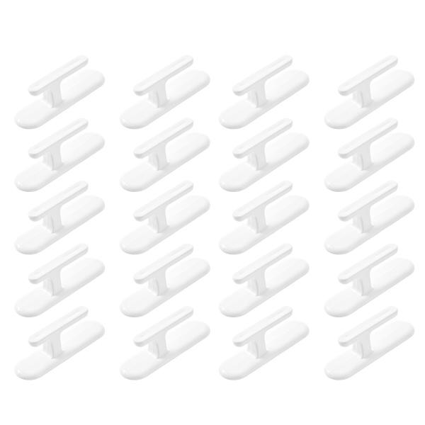 DAIVARNING ふさかけ 粘着タイプ カーテンタッセルフック 穴あけ不要 (20個セット)商品コード：55080941063型番：MO-00238/MO-00275/MO-00293サイズ：20個セットカラー：ホワイト穴あけ不要で取り...