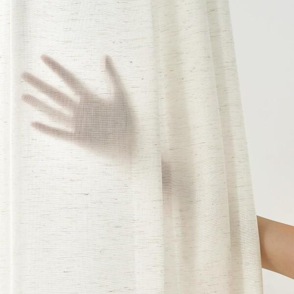 Topfinel レースカーテン リネン風 透けない 108cm丈 2枚組 生成り色 カーテン レース 外から見えにくい 遮像 UVカット 半遮光 断熱 保温 省工ネ 通気 洗える フック付き商品コード：55080941593型番：CL21...