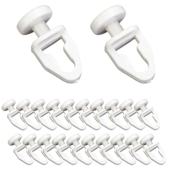 カーランナー カーテンロッドスライダーレール部品 カーテンフック 軽量 静音 耐久性 家庭用 オフィス ホテル 50個セット (21.6mm*11mm)商品コード：55080942975型番：LEO062サイズ：21.6mm*11mmカラー...