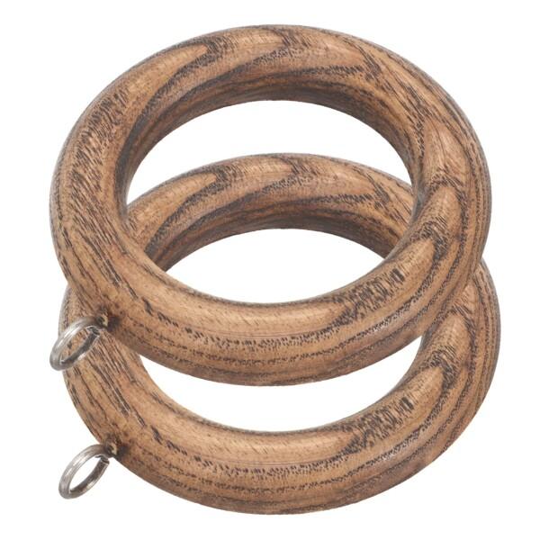 OSOLADY 木製カーテンリング 2個セット バリなし設計 3.15X2.76インチ 突っ張り棒対応 軽量〜重厚カーテン用 カーテンフックリング 家庭用カーテンアクセサリー商品コード：55080942979型番：18KW4019U3T51...