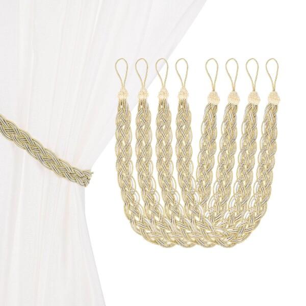 M METERXITY 4つセット カーテンタイバックとカーテンホールドバック ブレードタイバックW黒メタルフック ホームウィンドウドレーパリー/壁装飾/ベッドルーム/オフィス/ベビールーム/ルーム/ホテル(ダークベージュ)商品コード：55...