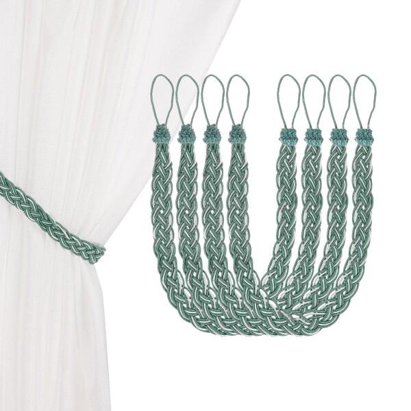 M METERXITY 4本セット カーテンタイバックとカーテンホールドバック ブレードタイバックW黒メタルフック ホームウィンドウドレーパリー/壁装飾/ベッドルーム/オフィス/ベビールーム/ルーム/ホテル(ダーク緑)商品コード：55080...