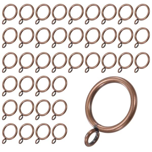 M METERXITY 40個入りのレッドブロンズカーテンリング（アイレット付き） カーテンロッド用の錆びにくいメタルリング カーテンロッド用の1"内径のドレープリング ドレープ/帽子/タオルを掛けるためのリング商品コード：55080943...