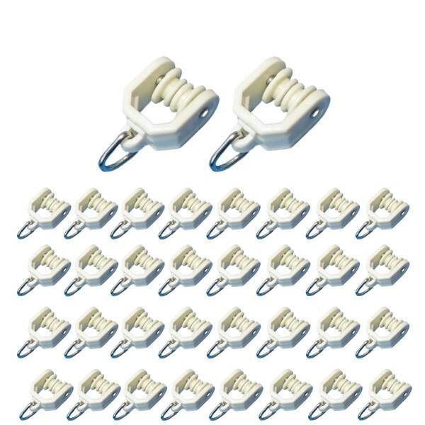 カーテンランナー カーテンレールランナー 後入れランナー カーテンレール部品 プラスチック製 静音 50個セット商品コード：55080943013型番：LEO172サイズ：ワンサイズカラー：ホワイト静音:軌道との接触時の摩擦力が小さく、特に...