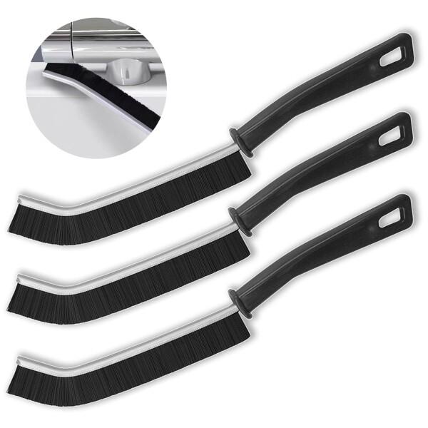 掃除ブラシ 細い 隙間掃除ブラシ 風呂 洗濯機掃除 溝ブラシ キッチン掃除 タイル目地 トイレ 蛇口 ドアレール掃除などの狭い場所用 そうじ道具 お手入れ簡単 (ブラック)商品コード：55080945184サイズ：ブラック 3個入カラー：ブ...