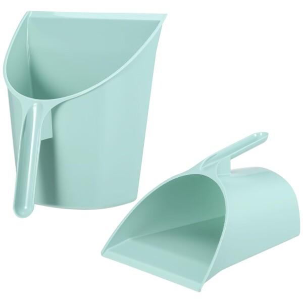 GLEAVI 2個セット ハンドヘルドちりとり 軽量ミストパン 人間工学ハンドル付き 家庭用キッチンオフィスの細かいゴミ掃除に最適 9.65×8.66×5.91インチ商品コード：55080945622型番：1サイズ：24.50X22.00X...