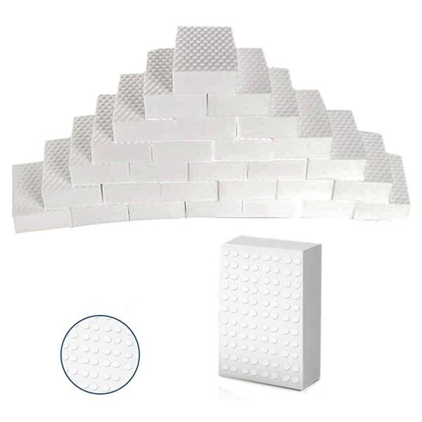 メラミンスポンジ セット メラミンすぽんじ 業務用 圧縮 melamine sponge 2倍圧縮タイプ 抗菌 洗剤いらない 油汚れ/台所/水槽/キッチン/お風呂掃除用スポンジ キューブ 汚れ落とし ホワイト (10x6x2cm) 大容量パ...