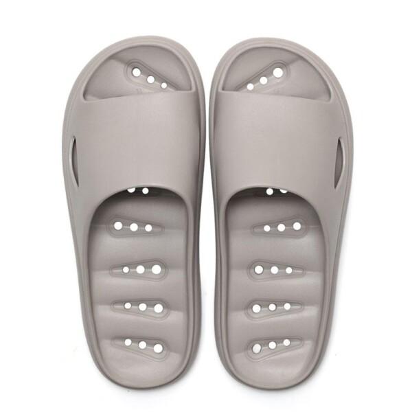 (sort) バスサンダル お風呂スリッパ 水が溜まらない 水捌け 排水 穴あきソール お風呂掃除 軽量 速乾性 滑り止め 中履き 室内 トイレ 玄関 男女兼用 25〜27cm (灰色, 日本の靴のサイズ寸法, 大人, 数値, 27.0 c...