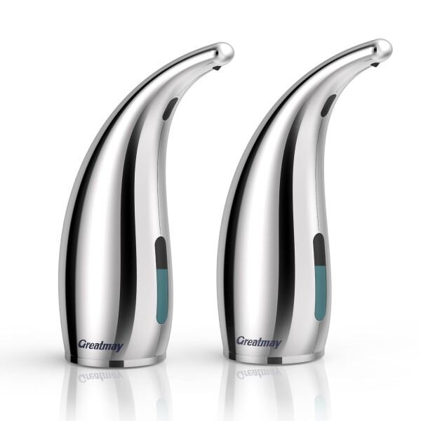 Summon The Elves 非接触式 自動 液体せっけんディスペンサー 300ml 電池式 プラスチック製、シハンドソープ 食器洗剤 自動ディスペンサー、卓上用 赤外線センサー 節約 衛生的 自動停止 防漏れ 家庭用 キッチン 洗面所...