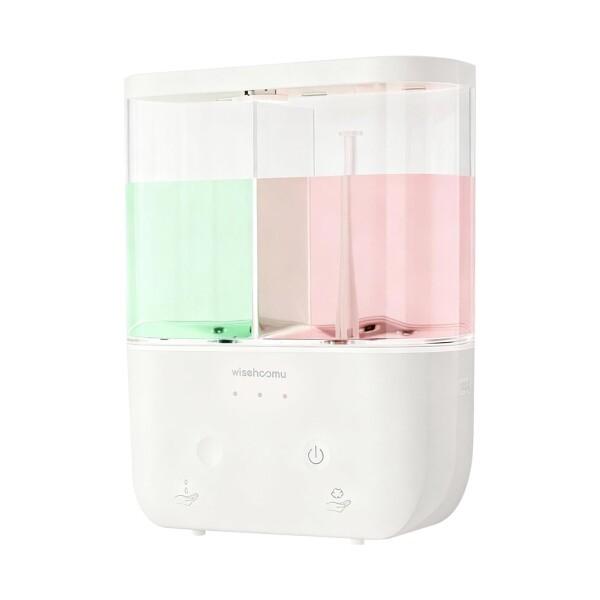 ソープディスペンサー 泡 液体 泡タイプ+液体タイプ 大容量 500ml+500ml WISEHOOMU TYPE-C充電式 壁掛け ハンドソープ オートディスペンサー 自動 詰め替え 吐出量3段階調節 オートセンサー ノータッチ 非接触式...