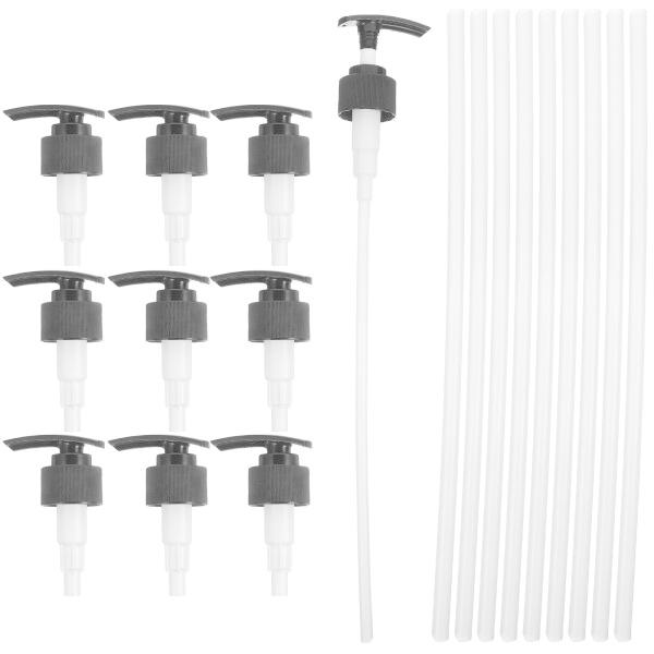 Mipcase シャンプーボトルディスペンサー ポンプヘッド 交換用ノズル 10個セット トラベル用詰替えボトル対応 コンディショナー 石鹸用 Diyバス用品商品コード：55080987238型番：1サイズ：33.00X4.50X3.00C...