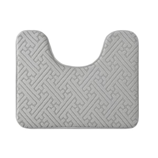 トイレマット U形 50×40cm トイレまっと といれまっと 洗濯機対応 極細?粒絨 吸水速乾 滑り止め バスマット すっきり 収納 コンパクト 寝室 洗面所 リビング 多用途 家庭用 介護 消臭 防カビ グレー商品コード：5508098...