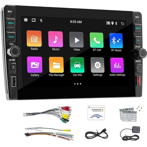 Double-Din Bluetooth車載ステレオ、Dash GPSナビゲーションにおける8インチHDタッチスクリーン、MP 5プレーヤーはApple CarplayとAndroid Autoに対応し、バックアップカメラMirrorlin...