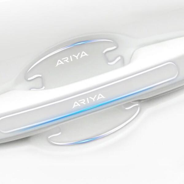 ARIYA対応ドアハンドルカバー 透明プロテクター 表面仕上げ 傷・汚れ防止 車用保護パーツ 防水デカールステッカー 専用エンブレム付き 簡単DIY取り付け 8個セット商品コード：55081026112型番：TW-CheMenFZT-ARI...