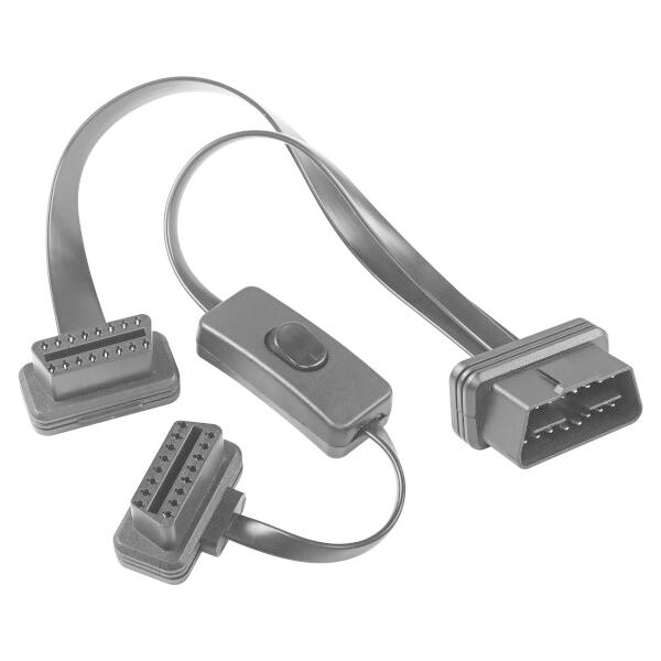 CERRXIAN OBD-II OBD2 16Pin オス-メススプリッター(スイッチ付き)フラット延長ケーブルアダプター 0.5M商品コード：55081028255型番：CX048サイズ：50 cmカラー：ブラックOBD2 16Pin オ...