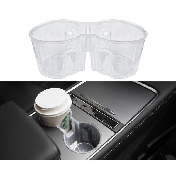 SOULWIT センターコンソール カップホルダー インサート for Tesla Model 3/Model3(2017-2023), Model Y(2019-2025) インサート スロット スリップ リミットクリップ, for テス...