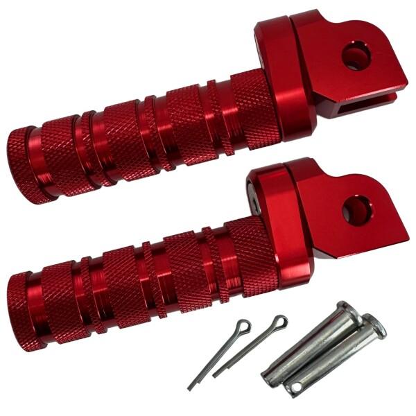 KURASALE バイク ステップ タンデムステップ フットペグ ハイウェイペグ カスタムパーツ 汎用 レッド商品コード：55081091113型番：KUR-0009カラー：レッド?適合車種(汎用タイプ)※必ず商品ページ・サイズも併せてご確...