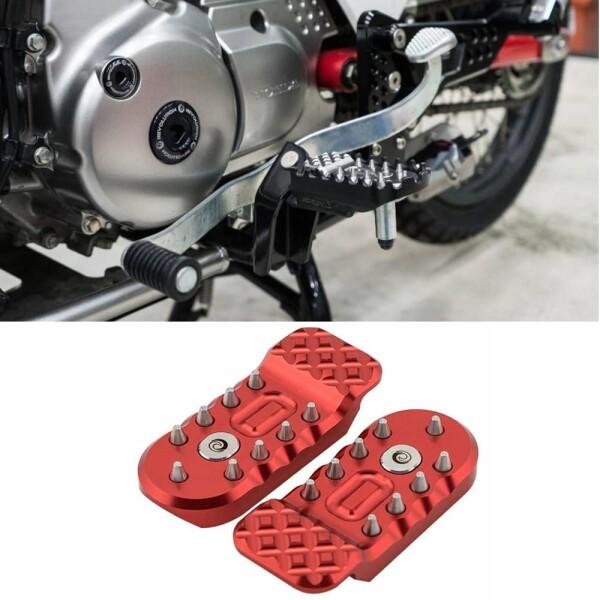 For ホンダハンターカブCT125 CT 125 ct125 JA55 A65 オートバイフットペダル 滑り止めフットペダル フットレスト(カラー：レッド)商品コード：55081091143型番：YAIDRSGT-7049カラー：レッド状...