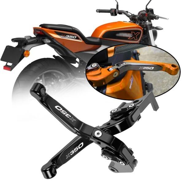 MAORANG FOR X350 ため 2023-2024ブレーキオートバイアクセサリー CNC 調整可能な拡張可能な折りたたみブレーキクラッチレバー x350 オートバイアクセサリー (黒)商品コード：55081091207型番：MAOR...