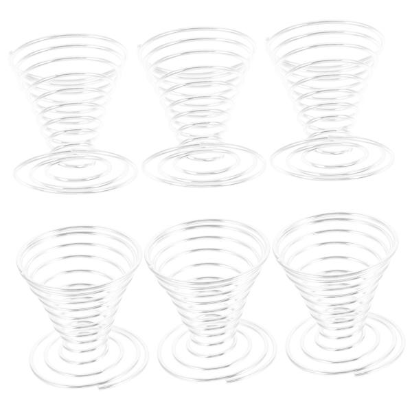 Alipis エッグスタンド ステンレス製 4個セット 卵立て ゆで卵 カップ 卓上 エッグホルダー スプリング キッチン 朝食 レストラン 雑貨 シルバー商品コード：55081092979カラー：銀耐久性に優れたステンレス製エッグホルダー...