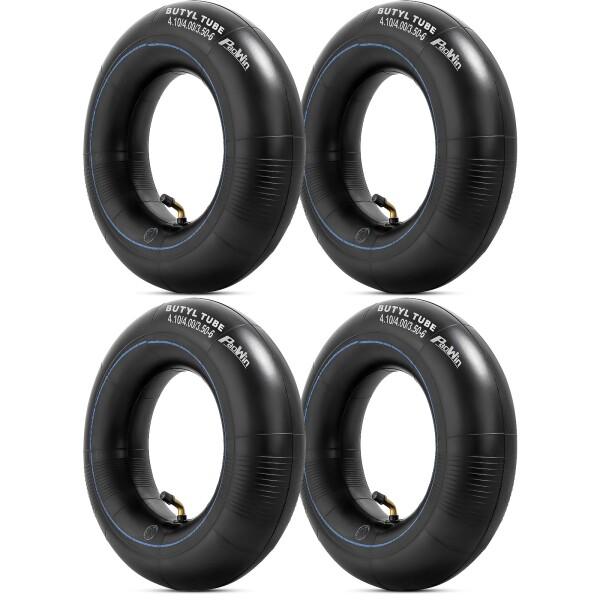 PaoWin 4本,4.10-6 チューブ,バルブ TR87,4.10/4.00/3.50-6 タイヤチューブ,適用 4.10-6 4.00-6 3.50-6 13x4.00-6 手押し車/芝刈り機/ハンドトラック,P-057商品コード：5...