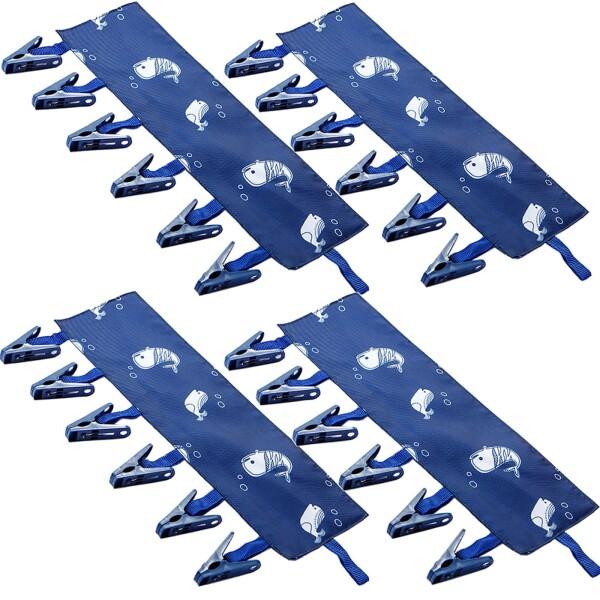 ?4セット ハンガーピンチ，BetterJonny 折畳み携帯ハンガー 洗濯ばさみ 旅行 洗濯グッズ 帽子 旅行用 24ピンチ収納 トラベル 入院グッズ 折畳み 省スペース (クジラ)商品コード：55081157509型番：BJ-OC03-...