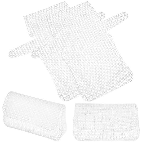 Tofficu プラスチック キャンバス ネット 4枚セット 編みつけネット バッグ 手作り キット 網目 シート クロスステッチ ハンドメイド 素材 芯地 DIY 鞄 かばん 白商品コード：55081181494型番：48M033456N...