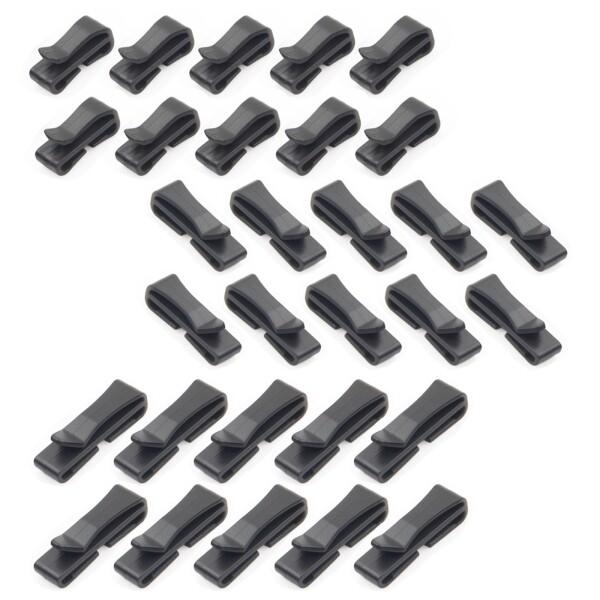 (YANYULI) ベルトストッパー ベルトクリップ 25mm 32mm 38mm 30個セット 軽量 補助バックル ベルト調整 楽に固定する リュック バッグ ラップ用商品コード：55081183370型番：PP-0006サイズ：25mm...