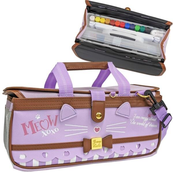 【発売日：2023年05月27日】エコール教材(Ecolekyouzai) 絵の具セット (ドリーミーキャット 12PF 小学生 絵具 水彩 女子 小学校 画材セット サクラ)商品コード：55081186591型番：doreamcカラー：パ...