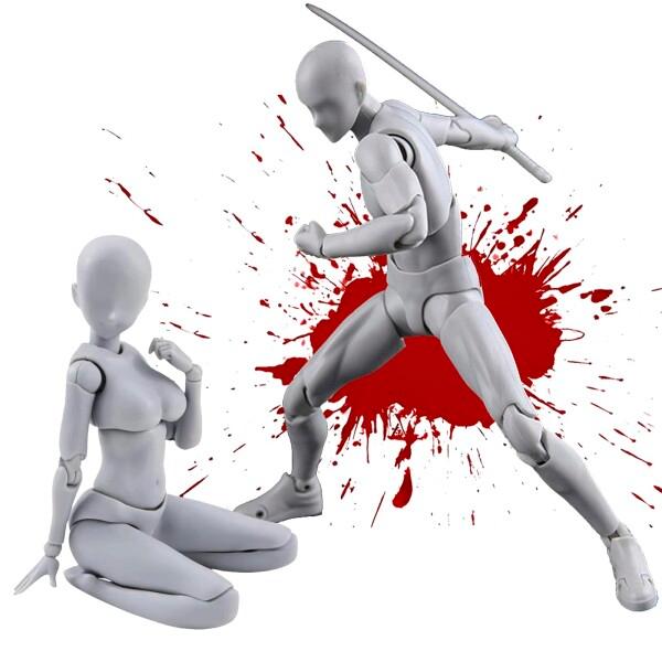 デッサン人形 フィギュア 関節可動  筋肉体型 作画 練習 美術 スケッチ 小道具 男女-グレー商品コード：55081186940型番：gnallang-1カラー：グレー-男女?【アフターサポート】 初期不良は無償交換、安心してお使いくださ...