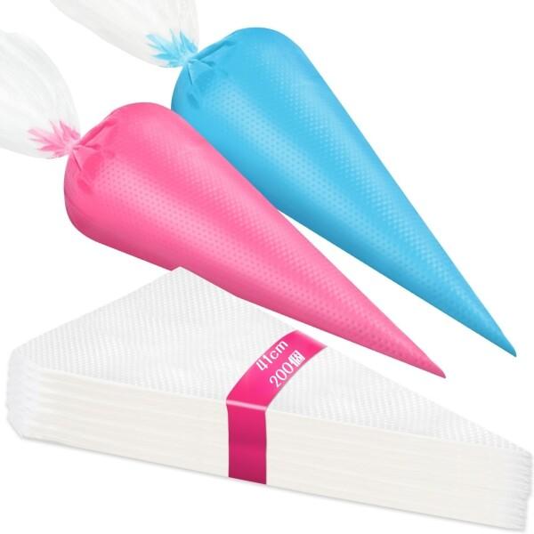 絞り袋、バター絞り袋、使い捨て絞り袋、 200枚入り、ケーキ用絞り袋、ペストリーベーキングに最適、ホイップクリーム、ケーキ、クッキーのデコレーションに使用可能商品コード：55081193540型番：SDERV95カラー：30CM*20CM*...