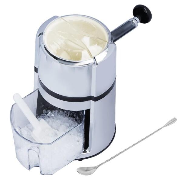 手動式アイスクラッシャー IC-708商品コード：55081194290型番：IC-708電気不要のコードレスな手動式。軽く省スペースなため、どこにでも持ち運び可能です。 製氷機の角氷を投入し、ふたを閉めてハンドルを回すだけで、簡単におしゃ...