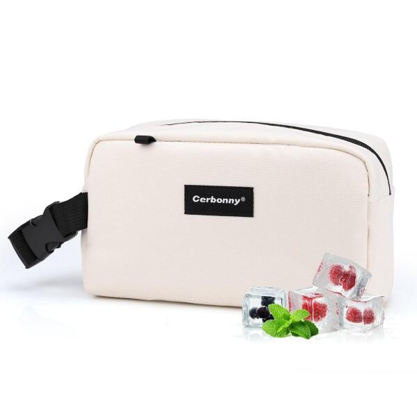 保冷バッグ 小さめ 保冷剤付きクーラーバッグ 小型 ランチバッグ 長時間 保冷 保温 ミニ 保冷ポーチ おにぎりポーチ 通勤 通学 旅行用商品コード：55081194579型番：CR017サイズ：小カラー：べーじゅ?【保冷剤付き &amp;...