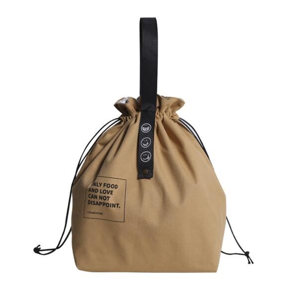 GISELLE ランチバッグ 保冷 保温 お弁当 ケース お弁当入れ 大容量 アルミ素材 バッグ 巾着 軽量 自立 クーラーバッグ アウトドア 男女兼用 運動会 通勤 通学 (sand Beige/サンドベージュ)商品コード：5508119...