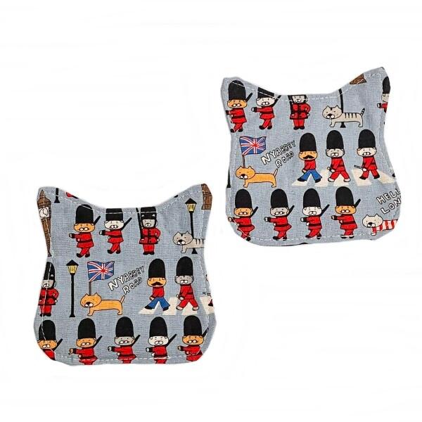 コースター 猫型 布製 猫柄 コップ敷き 和柄 ねこ 洗える 吸水綿 2枚セット 日本製 CW-003 (No-08)商品コード：55081196523型番：cw-003サイズ：freeカラー：No-08かわいいネコ型の布製コースターです。...