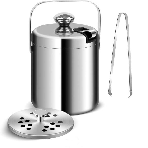 buuyyaa アイスペール 溶けない アイスバケツ 氷入れ 容器 ステンレス 蓋＆アイストング付き 大容量 二重構造 真空断熱 (1.3L)商品コード：55081197656型番：YBBXGBTサイズ：1.3Lカラー：ブラック【多機能】ア...