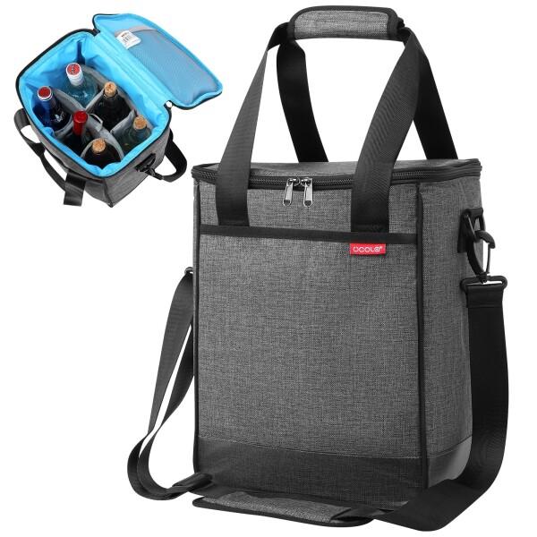 UCOLA 高級ワインクーラーバッグ｜6本収納｜肩掛け・手提げ｜ギフト向け 保冷バッグ｜ワイン・シャンパン・日本酒対応商品コード：55081198033型番：10081096サイズ：6本のワインボトルカラー：グレー1. 長時間保冷|6本・収...