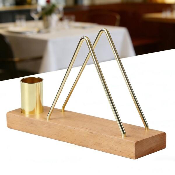 kasanidika ナプキンスタンド ペーパーナプキンホルダー 紙ナプキン立て 木製 レトロ 楊枝入れ付き ナプキン立て 業務 家庭 レストラン ホテル 飲食店 店舗用品 オフィス用 スタイル (原木色+爪楊枝入れ)商品コード：55081...