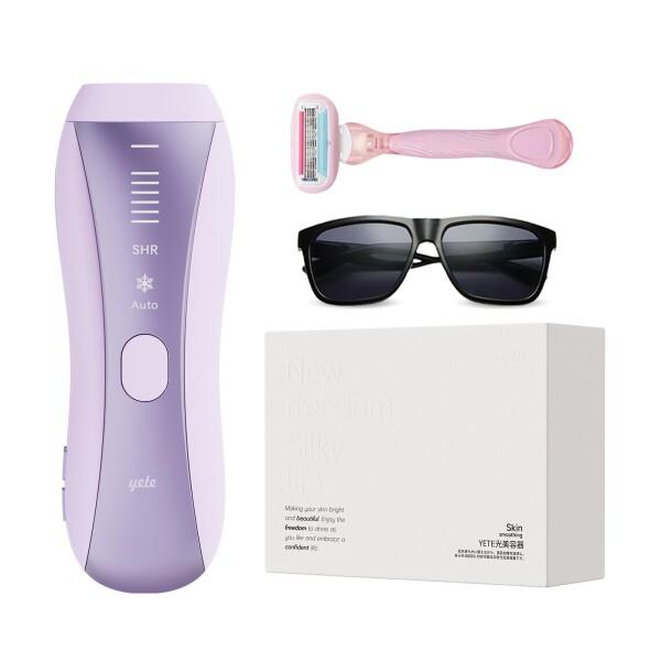 Yete（エイティー）脱毛器 サファイア冷却 SHR連続照射 スキンセンサー搭載 IPL光美容器 24Jハイパワー 6段階照射レベル 無限照射回数 レディー脱毛器 冷感脱毛 VIO対応 全身ムダ毛ケア 自宅用 PSE安全認証済み 誕生日 記...