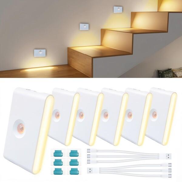 Arotelicht 人感センサーライト USB充電式 マグネット内蔵 3モード(auto/on/off) ウォームホワイト 屋内用 寝室 階段 クローゼット キッチン 玄関 (white)商品コード：55081200496型番：SL02X...