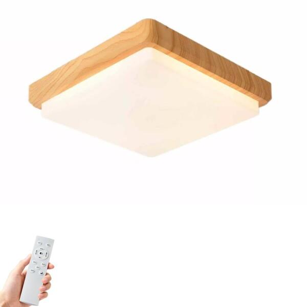 jiaqihong5 LED シーリングライト 角型 30W 照明 6-8畳 無階段調光調色 インテリアライト 照明器具 和風 リモコン付き 天井 節電対策 タイミング機能 リモコン操作メモリ機能 15-30分スリープタイマー シーリングラ...