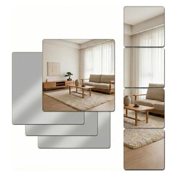 Sacoftp 割れない鏡 壁掛け 全身鏡 姿見鏡 貼る鏡 - 浴室 鏡 クローゼット 玄関 ドア ウォールミラー - アクリルミラー 子供部屋 賃貸OK 簡単軽量ミラー - 飛散防止 防災 地震対策 穴あけ不要 工具不要 超軽い 鮮明 -...