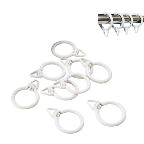 カーテンリング スライドリング リングランナー 32 個入り 内径約 35mm 直径 2.8cm までのローマンロッドに最適 ポータブル 耐久性商品コード：55081207444型番：1サイズ：Mediumカラー：ホワイト【基本仕様】 カー...