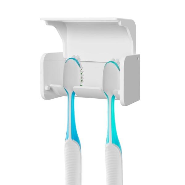 Linkidea 壁掛け歯ブラシホルダー カバー付き 自己粘着カバー 2スロット 歯ブラシ収納オーガナイザー 歯ブラシラックハンガー 薬品キャビネット シャワー RV キャンピングカー バスルーム用商品コード：55081208886型番：L...