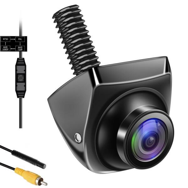 Jansite AHD 1080P バックカメラ 車 360°角度調整可能 超暗視機能 170°超広角リアカメラ/フロントカメラ/サイドカメラ IP69K高防水防塵 RCA接続 超小型車載カメラ 正像/鏡像切替 ガイドライン表示/非表示選択...