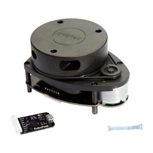 WayPonDEV RPLIDAR A1M8 2D レーザースキャナー 12m測距 8000サンプル/秒 高精度LiDARセンサー 360度スキャン ROS対応 屋内/ロボット/AGV/自律移動/SLAMナビゲーション/教育研究用商品コード...