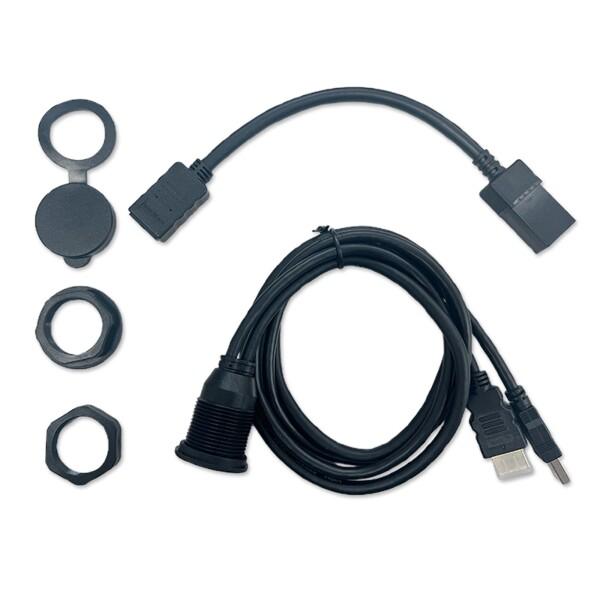 エンラージ商事 スペーシア スペーシアカスタム スペーシアギア MK94S/MK54S 専用 USB + HDMI ケーブルソケットセット 純正ナビ 社外ナビ 対応商品コード：55081235578型番：S-UHC-Sサイズ：88センチメー...