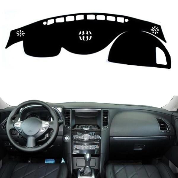 DQWERL インフィニティ FX35 FX50 FX37 2009-2013、ダッシュボードカバー、車のダッシュカバー、ノンスリップダッシュダッシュボードカバーマット、カーアクセサリー、Lhdレッドエッジ商品コード：55081239510...
